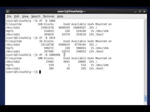 How to use df command?