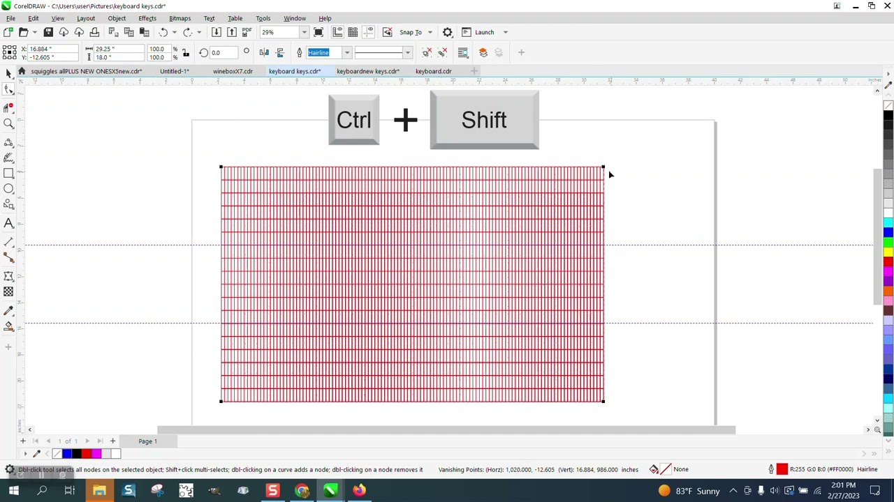 Corel Draw Tips & Tricks Perspective Tool Ctrl and Shift keys