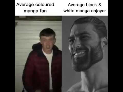 Coloured manga vs black & white manga