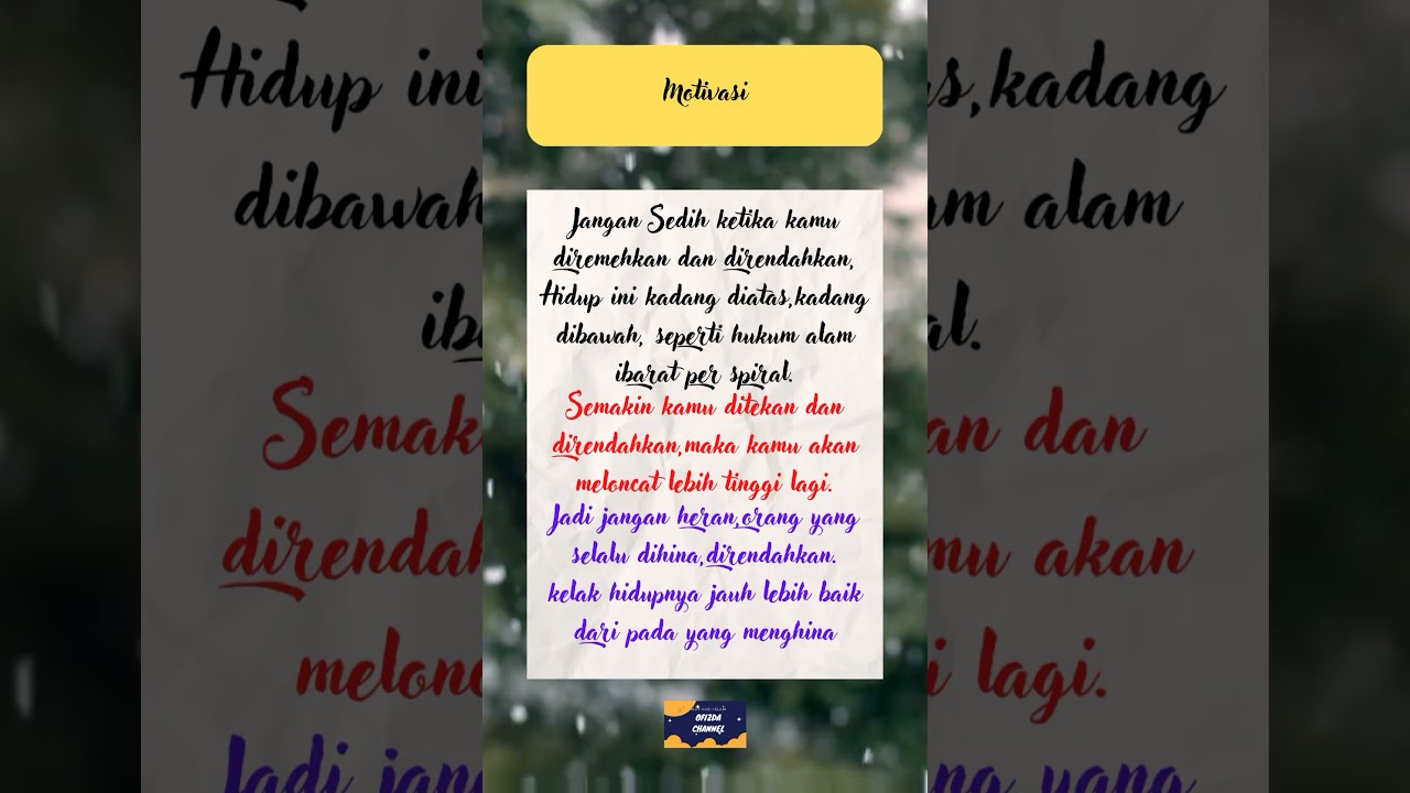 jangan sedih ketika kamu dihina #shorts #shortsfeed #story #motivation#katakatabijak