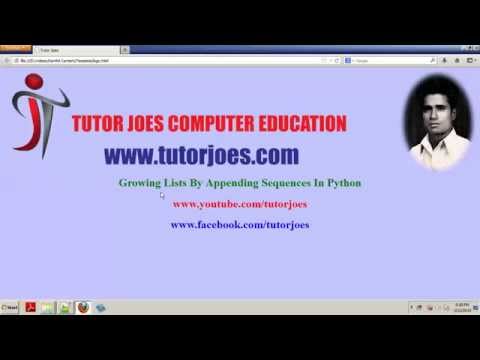 Learn Python Tutorial Growing Lists By Appending Sequences In Python Tamil Part 18 - Mind Luster