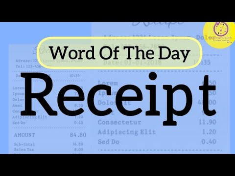 Pronounciation Of Receipt | Meaning Of Receipt In Cambridge Dictionary.