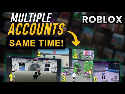 How to play on multiple roblox accounts (NEW METHOD 2025)