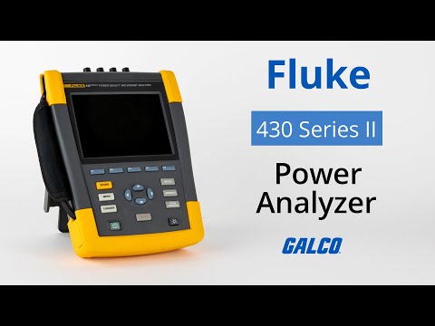 Fluke's 430 Series II, Power Analyzer