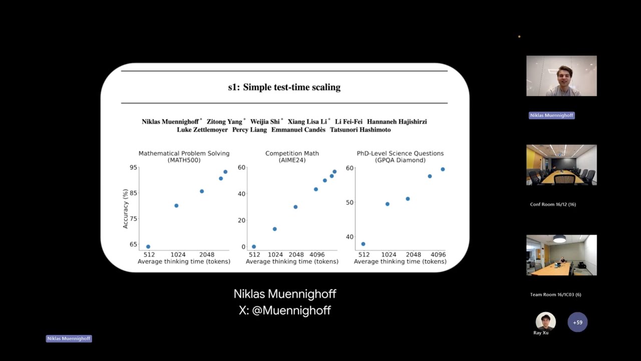 s1: Simple test-time scaling | Talk at Microsoft GenAI