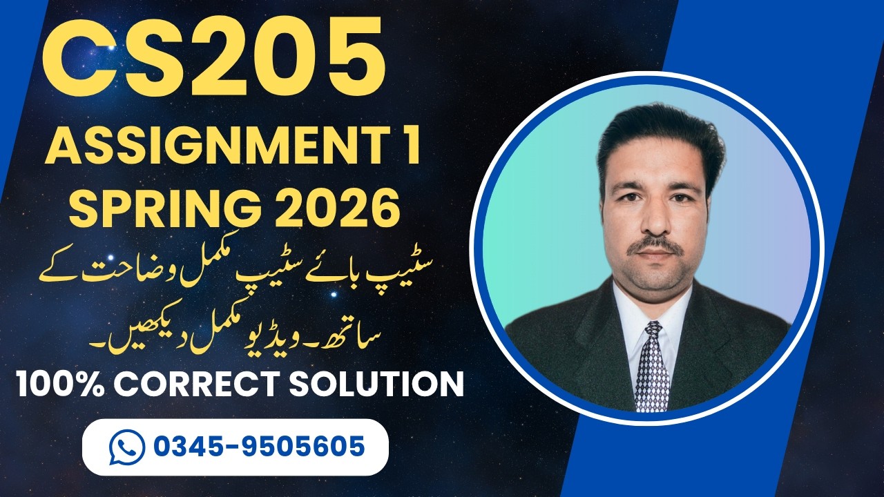 cs205 Assignment 1 Solution Spring 2026 | cs205 assignment 1 spring 2026