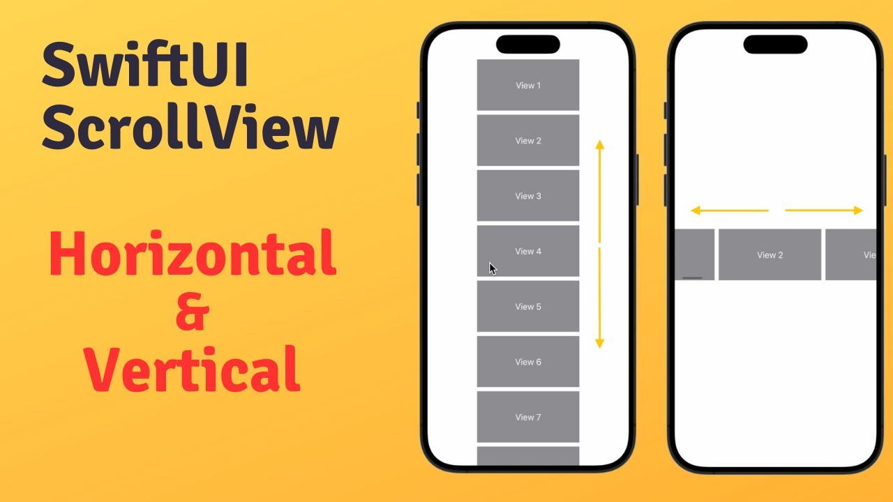 How to use SwiftUI ScrollView for vertical and horizontal scrolling