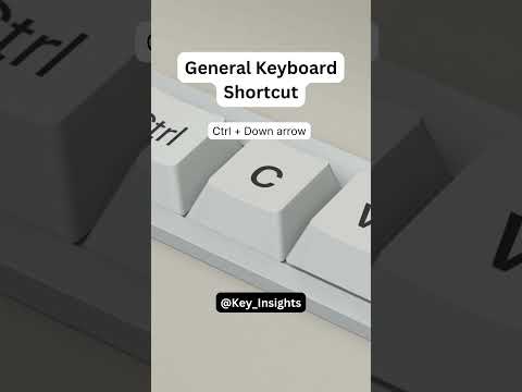 Ctrl + Down arrow - Keyboard Shortcut