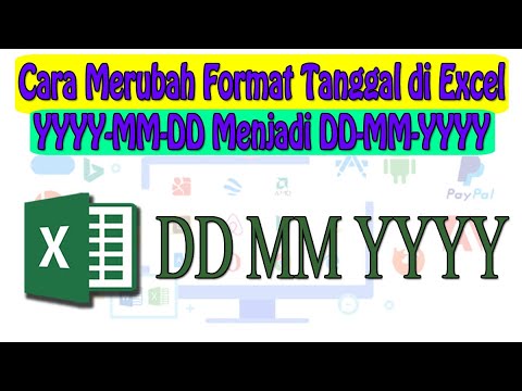 Cara Merubah Format Tanggal di Excel YYYY MM DD Menjadi DD MM YYYY