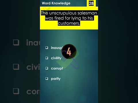 ASVAB Word Knowledge Practice Test 2025 Question 28/70 #shorts #asvabstudyguide