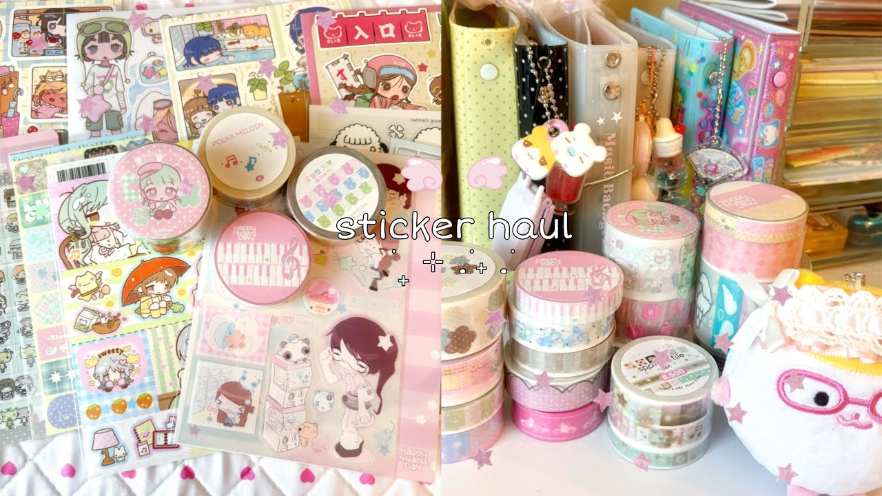 huge sticker haul | journal stickers, washi tapes, and more 