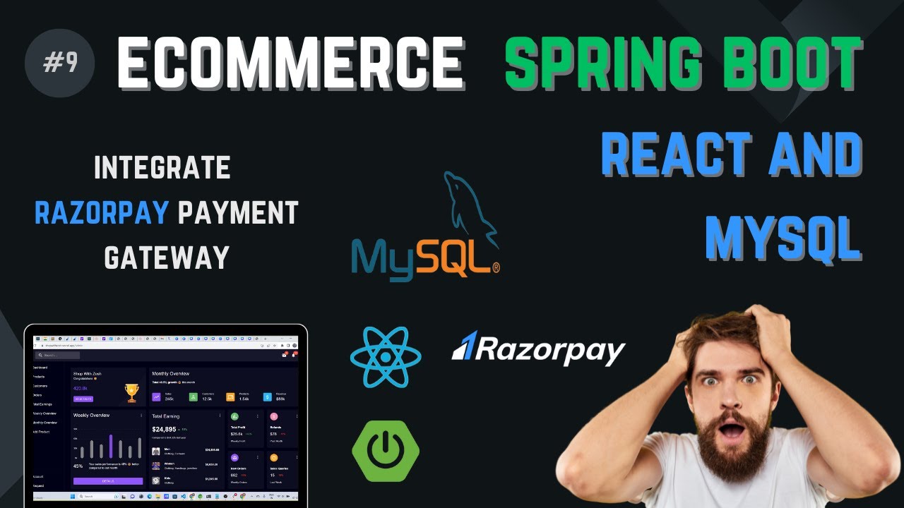 Build Ecommerce  Full Stack Project With Spring Boot, React |  Razorpay Payment Gateway Integration
