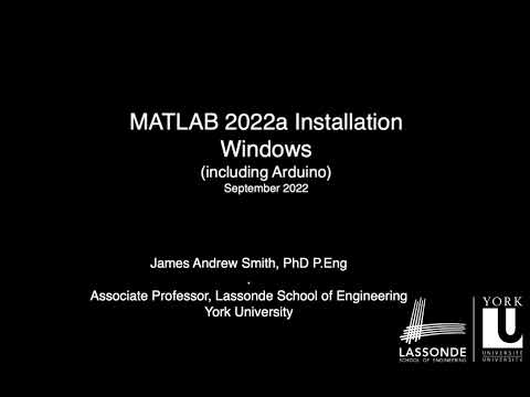 Matlab Installation on Windows (R2022a) with Arduino