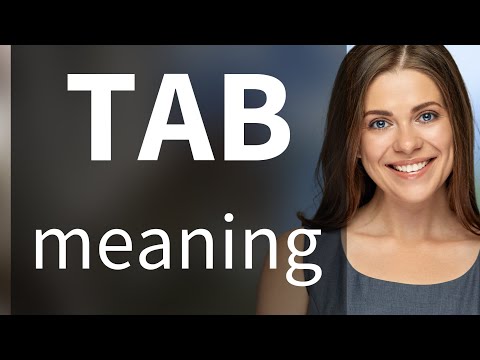 Tab | what is TAB definition
