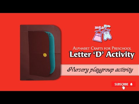Alphabet Crafts for Preschool/ Letter D Activity / D is For Door/ Nursery playgroup activity