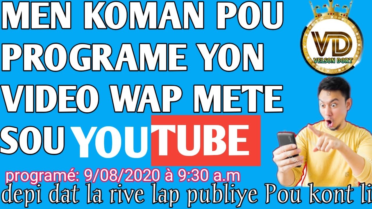 kòman Pou mete Yon video an mod premye.. ...comment met un video en mode premier.
