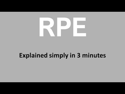 RPE Explained! What is it and does it apply to me?