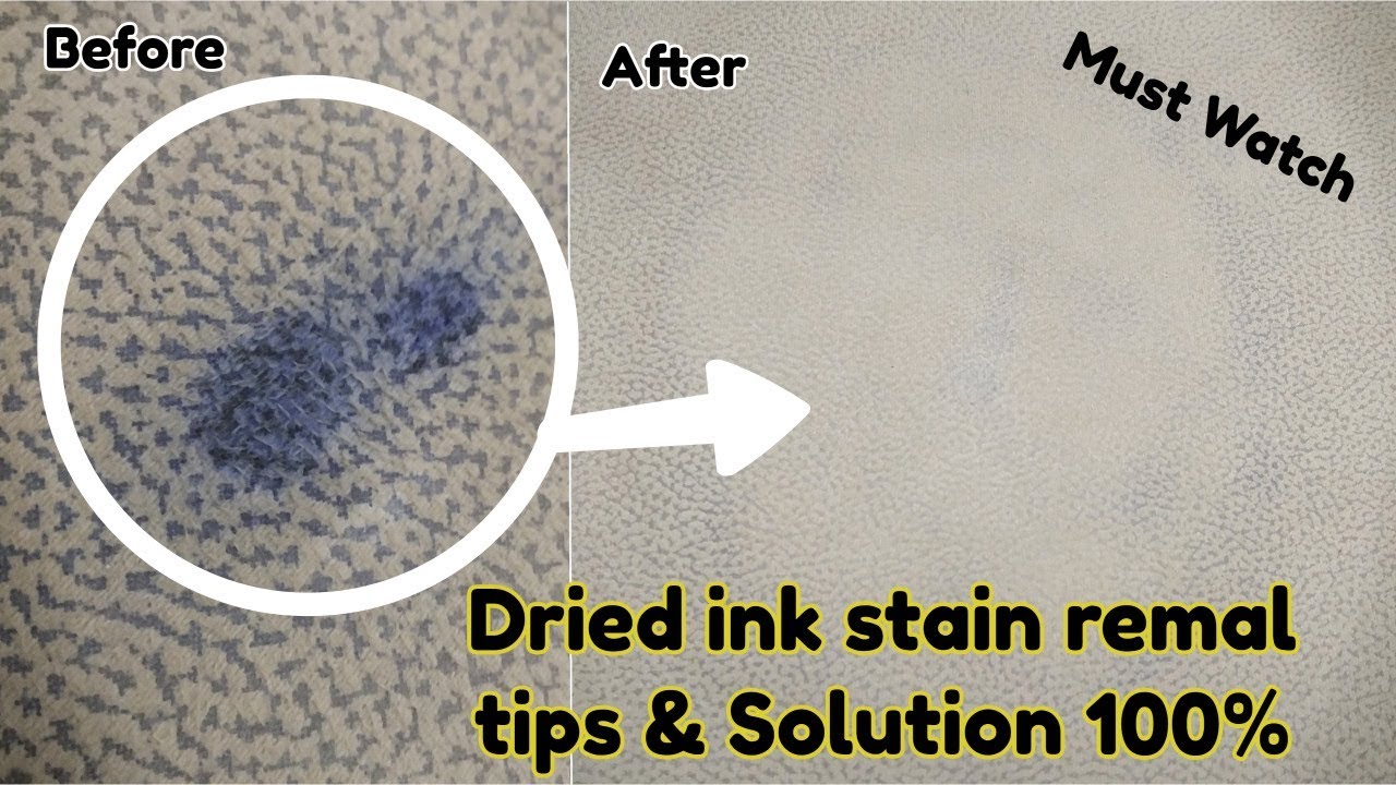 best tips for removing heavy blue ink stain from sofa set-  this will work 100%