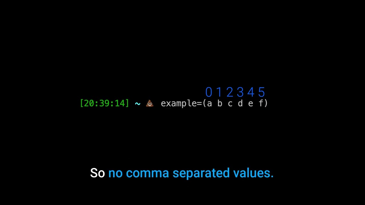 34. Indexed Arrays in Bash