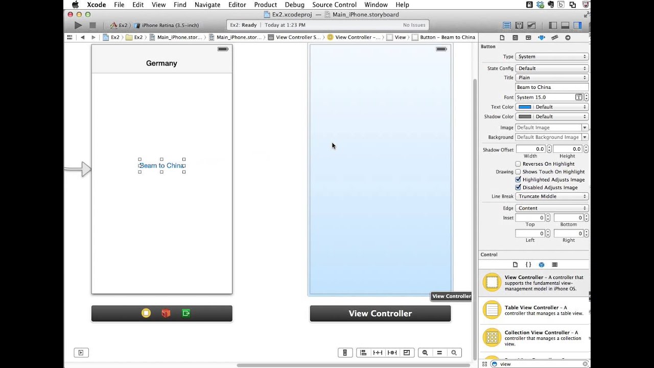 iOS7 Tutorial: iPhone Storyboard