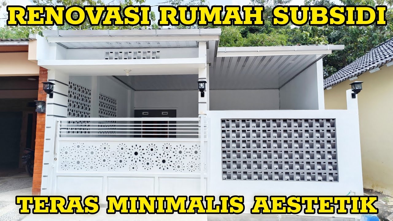 Renovasi rumah subsidi Type 36 Teras & Dapur Minimalis