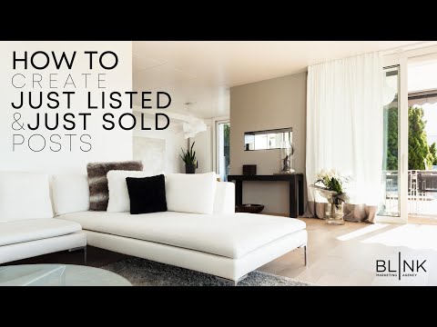 How to create Just Listed Just sold posts with Blink