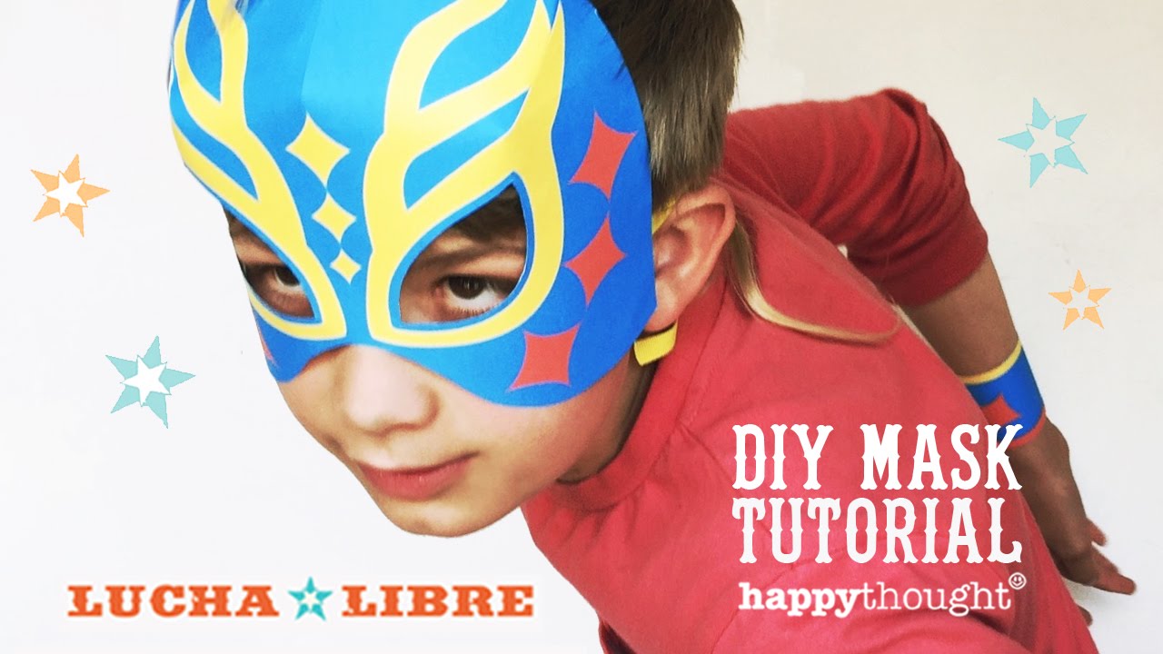 Printable Lucha Libre mask tutorial + easy costume idea!