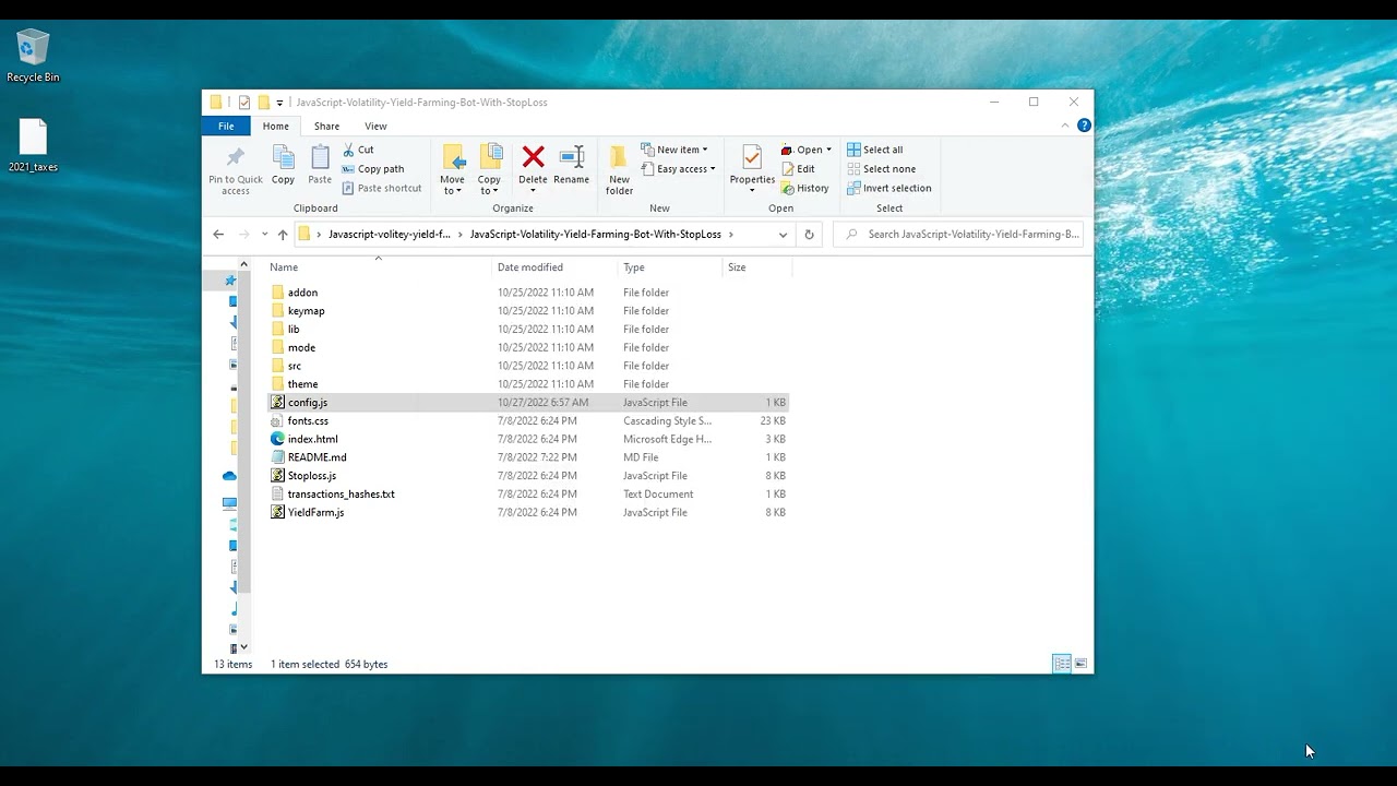 JavaScript Yield Farm Bot that's open source and freely available on GitHub how to config and run