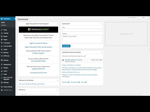 WordPress Editors – My Winning Agent