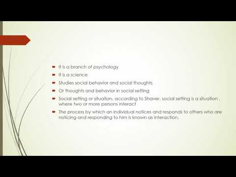 B. A. pt I social psychology - meaning and nature