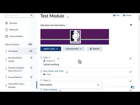 Upload Video to Brightspace