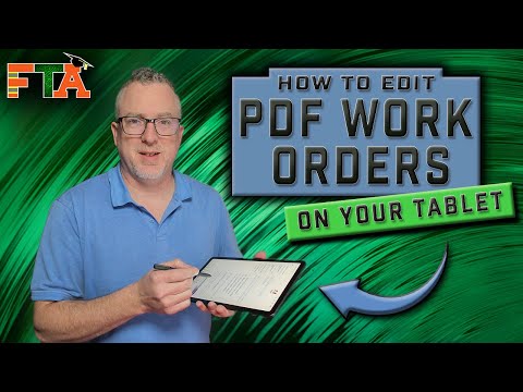 Ditch Paperwork: Edit PDF Work Orders in the Field with Adobe Acrobat and a Tablet! #fieldnation