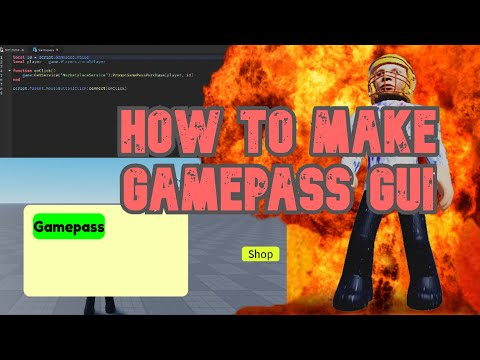 How To Make A Gamepass GUI In Roblox Studio 2023