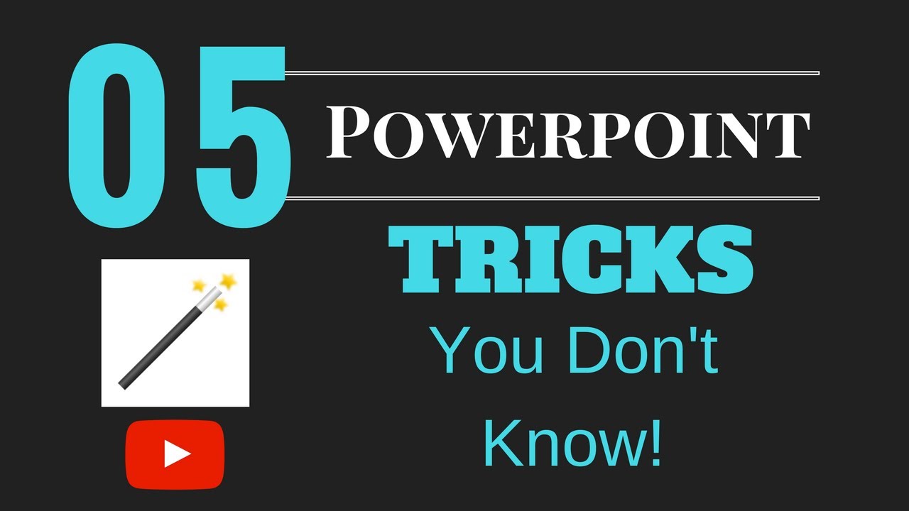 5 PowerPoint Tricks You Didn't Know