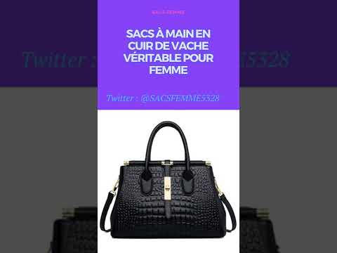 Sacs à main en cuir de vache véritable pour femmes