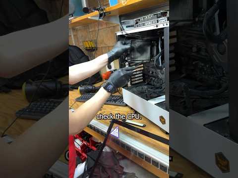 Fixing a blinking DRAM light on an NZXT H510 #gaming #pc #tech #technology #shorts