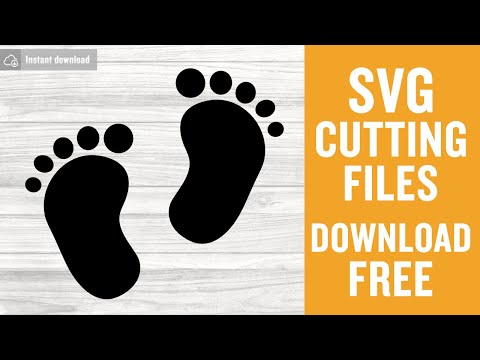 Baby Feet Svg Free Cut File for Cricut