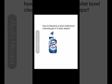 how to become a lysol toilet bowl cleaning gel in 5 easy steps!! #easy #tutorial #5steps #lysol