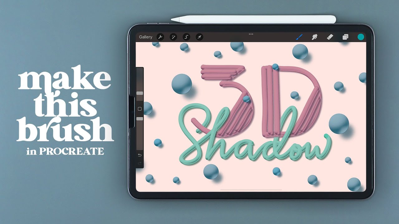 Create 3D Shadow Brush in PROCREATE