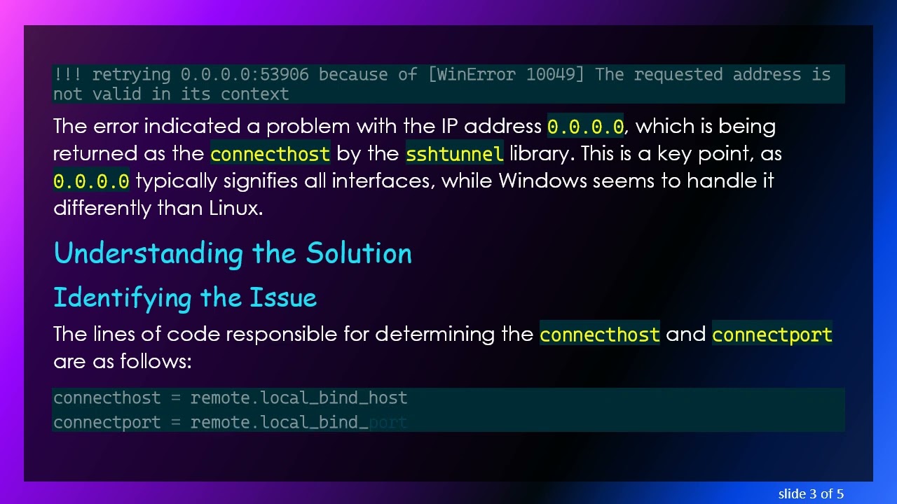 Resolving Python Paramiko/SSHTunnel Issues: From Linux to Windows