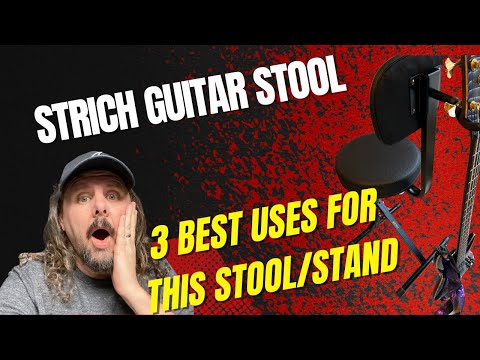 STRICH Guitar Stool with Backrest Review: Adjustable, Comfy & Guitar Holder!