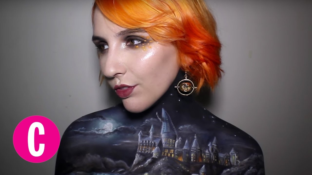 Watch This Artist Paint an Entire ‘Harry Potter’ Mural on Her Body and Be Mesmerized | Cosmopolitan