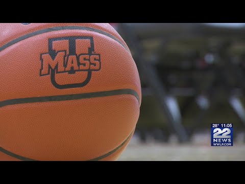 UMass Amherst Minutewomen celebrate Selection Sunday at the Champion's Center