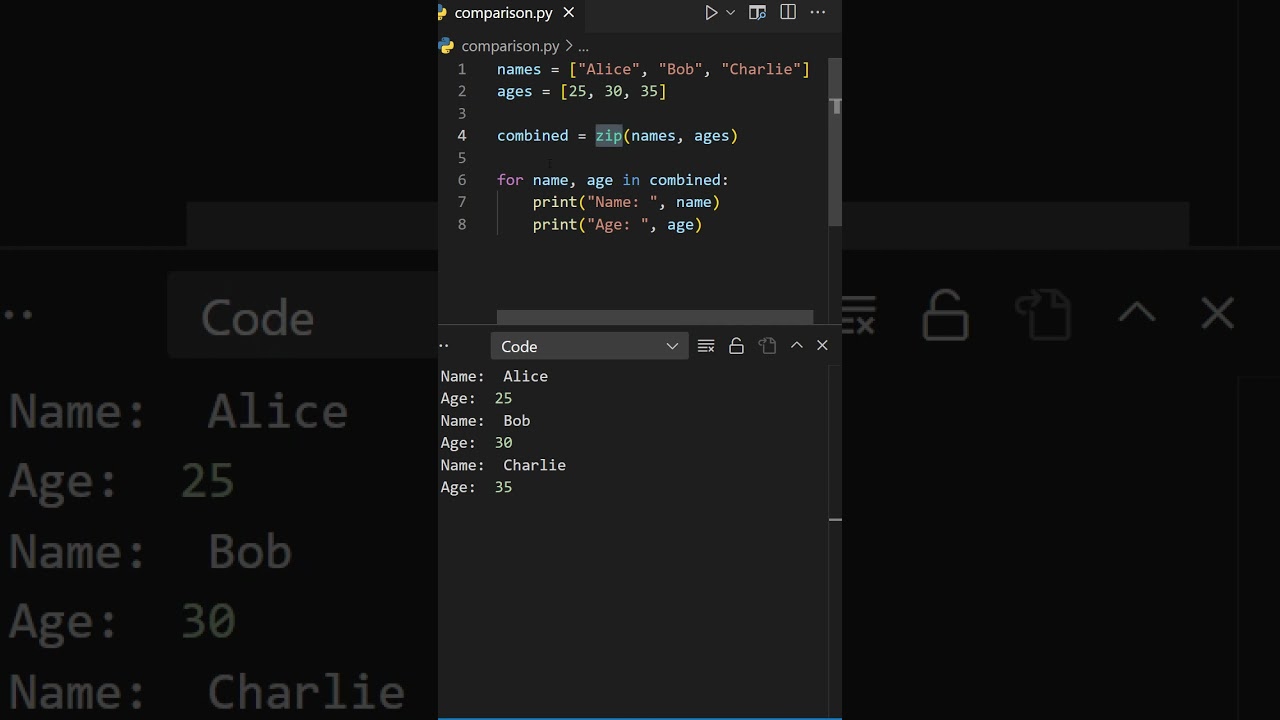 Python: how to quickly connect two lists in Python using zip? [EN]