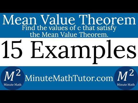 Mean Value Theorem | 15 Examples