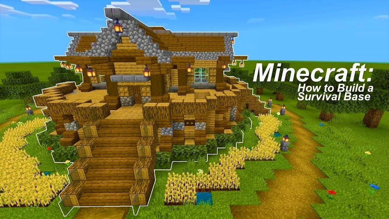 Minecraft: Large Oak Survival Base Tutorial | How to Build a Survival Base in Minecraft