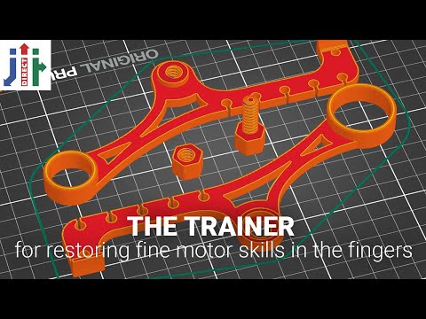 STL file Trainer for rehabilitation of fine motor skills of fingers and ...