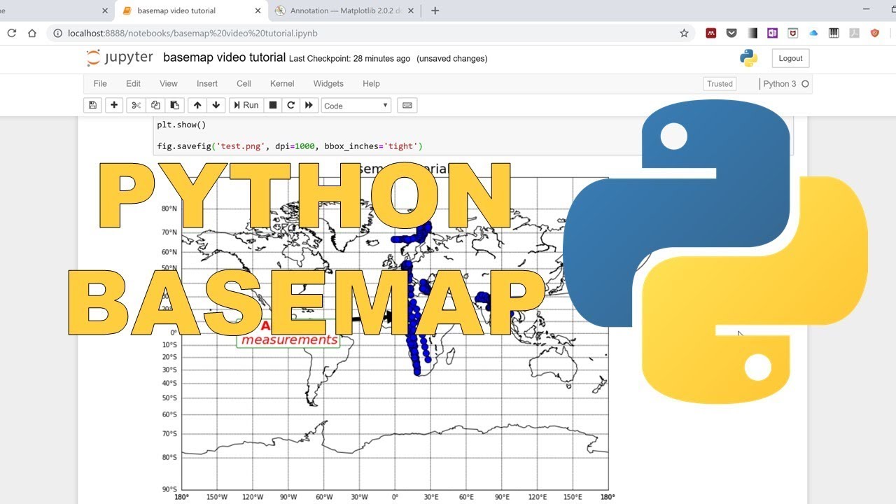 How to add annotations to basemap in python