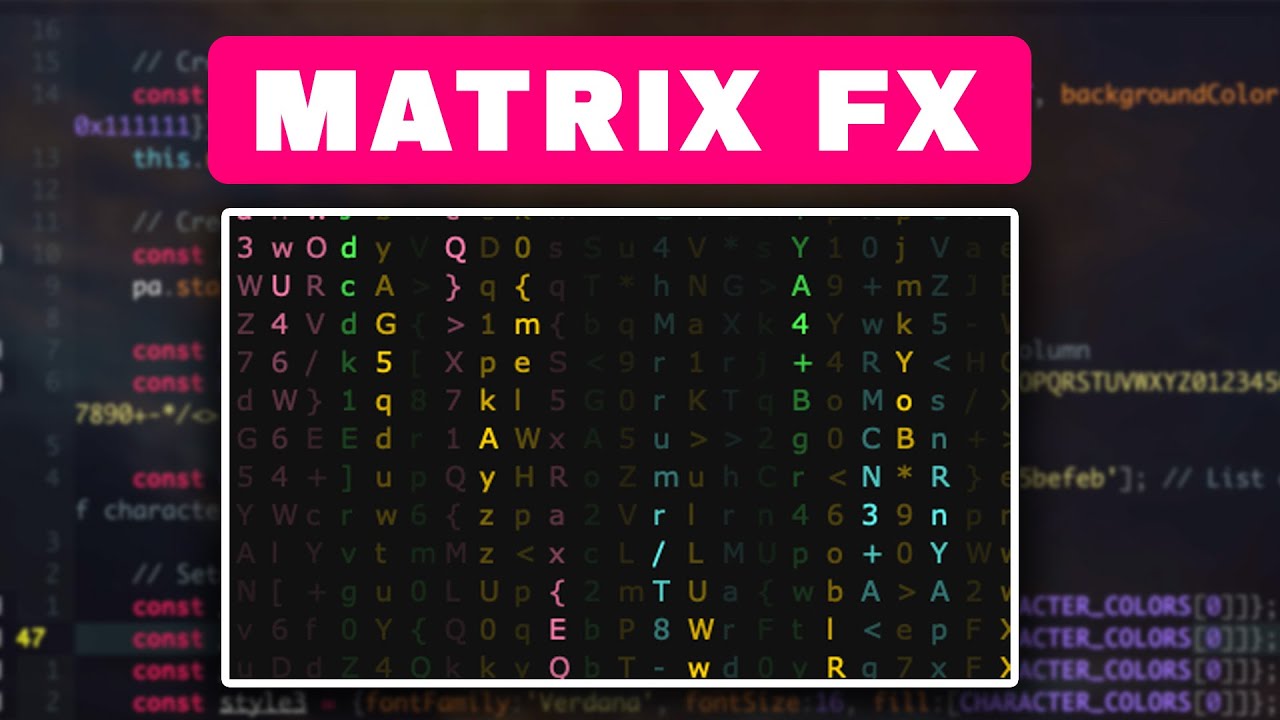 How to code a Matrix Effect with Multiple Colors in the browser
