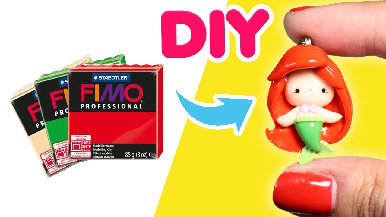 DIY - HOW TO MAKE THE LITTLE MERMAID WITH CLAY!